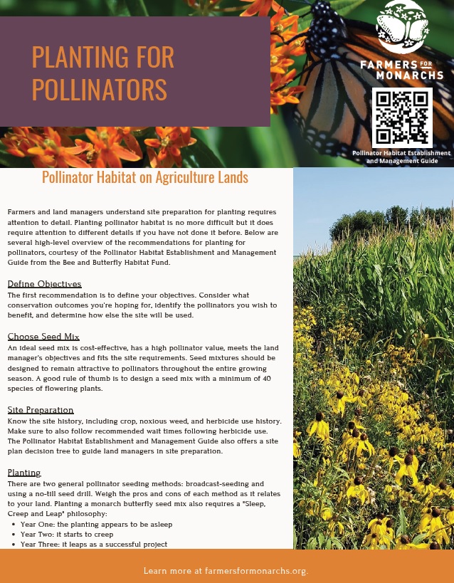 Planting for Pollinators - Farmers for Monarchs